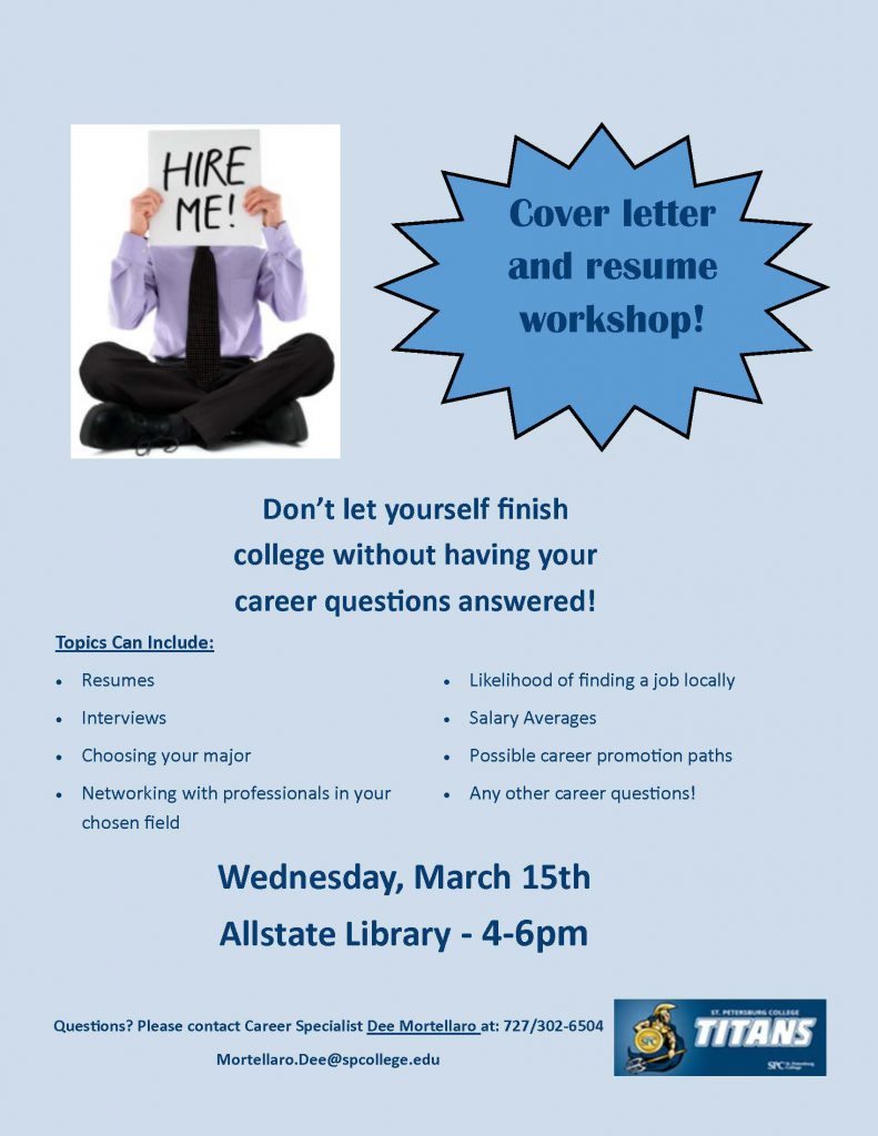 SPC Allstate Presents: Resume and Cover Letter Workshop - Careers ...