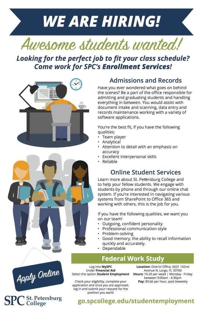 Work Study Opportunities for Students at SPC - Careers & Internships