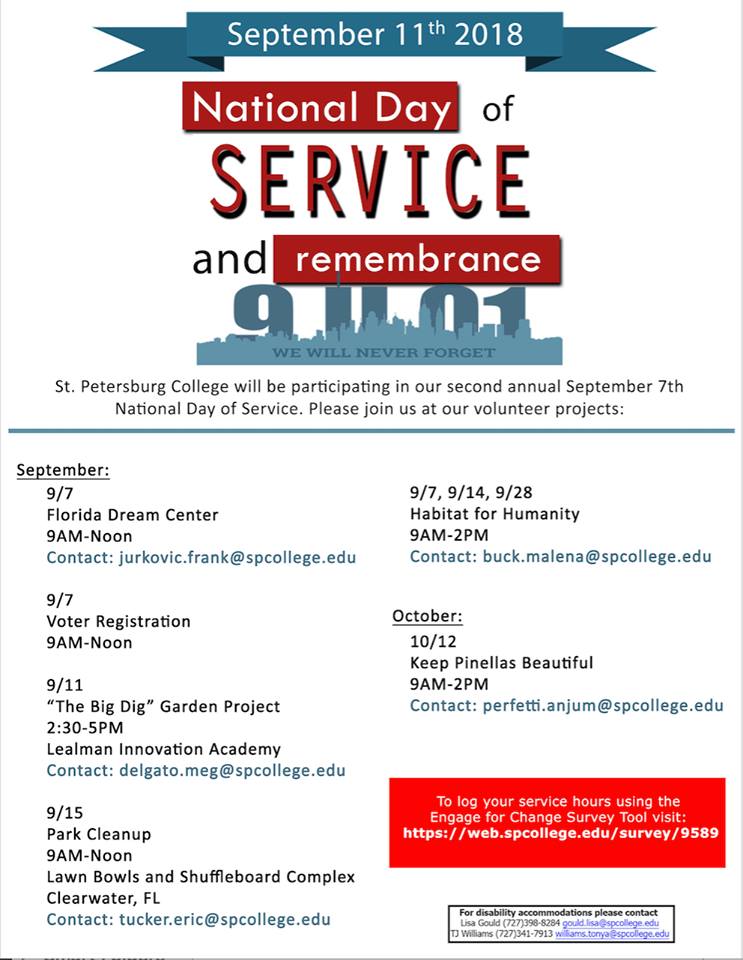 9/11 National Day of Service and Remembrance- SPC Joins the Cause ...
